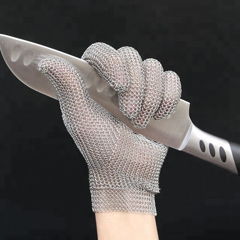 MK5201-Five Finger Wrist Ring Mesh Glove With Hook Strap | Professional ...