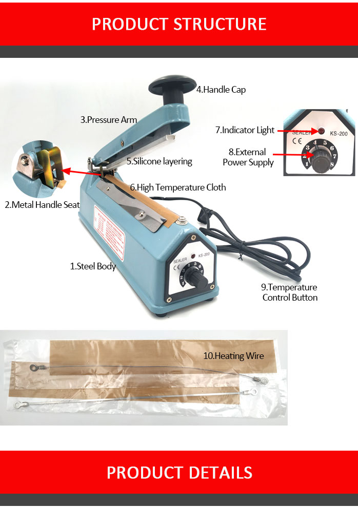 HAND SEALER SEALING MACHINE | Professional Mesh Manufacturer - Macrokun ...