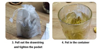 Biodegradable PLA Tea Bag With Drawstring | Professional Mesh ...